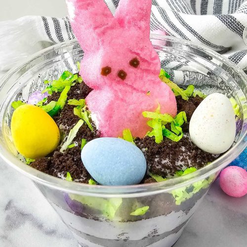 Peeps Bunny Cheesecake Pudding Cups – Easy Easter Dessert