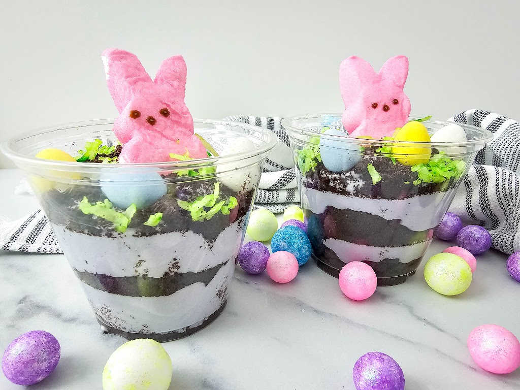 Peeps Bunny Cheesecake Pudding Cups – Easy Easter Dessert