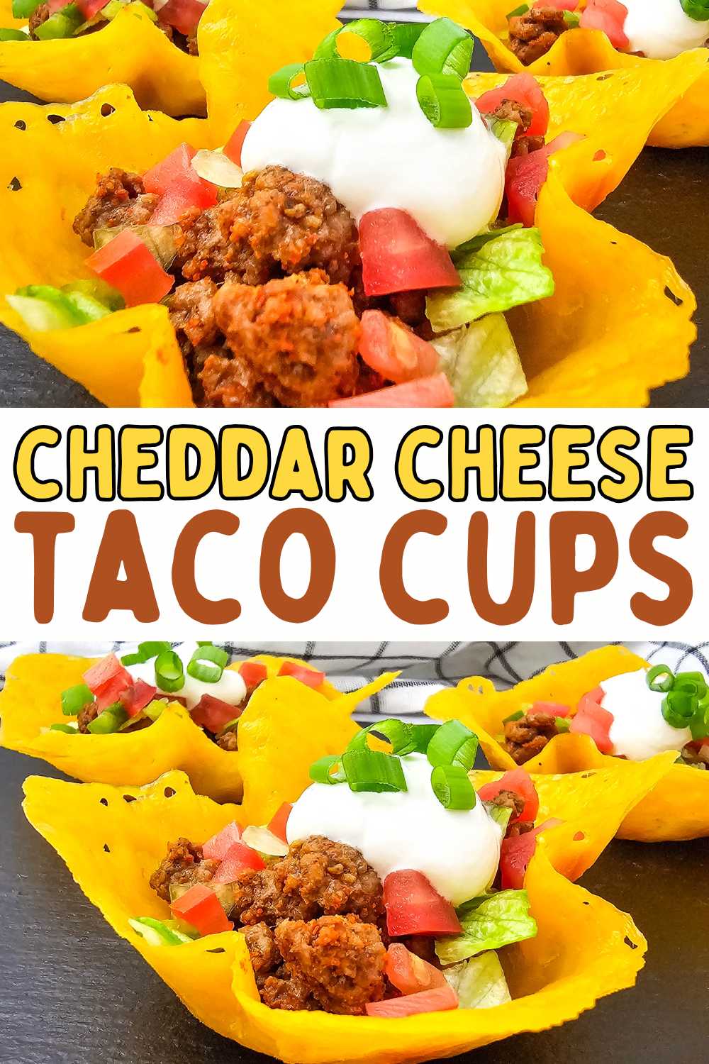Cheddar Cheese Taco Cups – Mini Tacos in Muffin Tins for Parties