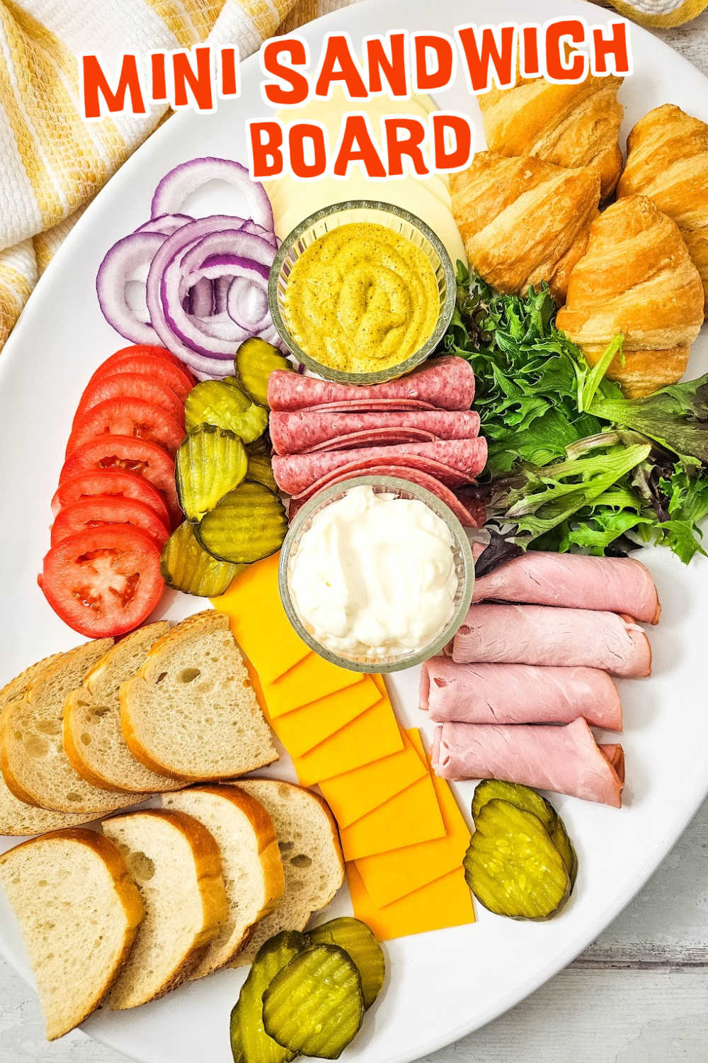 DIY Mini Sandwich Board for Parties, Showers, and Sandwich Bars
