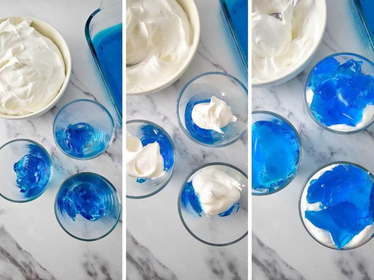 Fun Berry Blue Jello Cloud Mousse