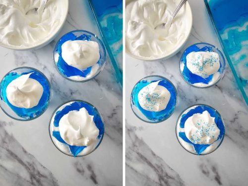 Fun Berry Blue Jello Cloud Mousse