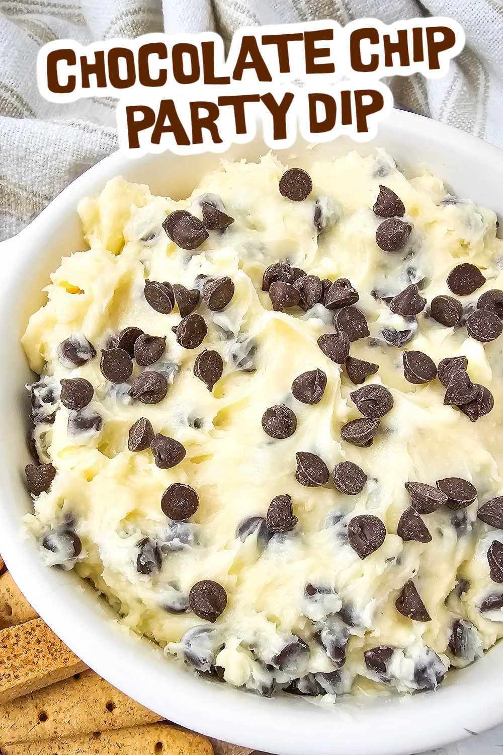 Cream Cheese Chocolate Chip Dip - Easy No Bake Party Treat