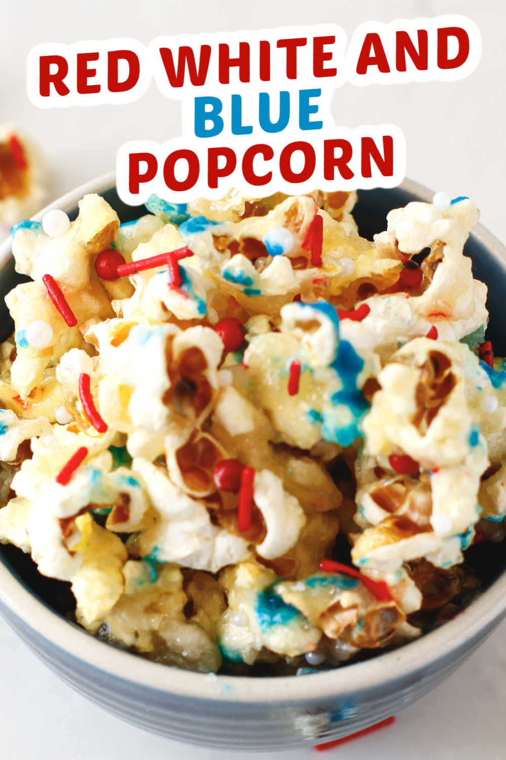 Red, White and Blue Popcorn – Easy 4th of July Patriotic Treat