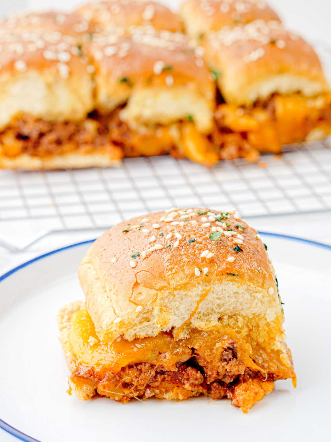 Sloppy Joe Sliders with Hawaiian Rolls