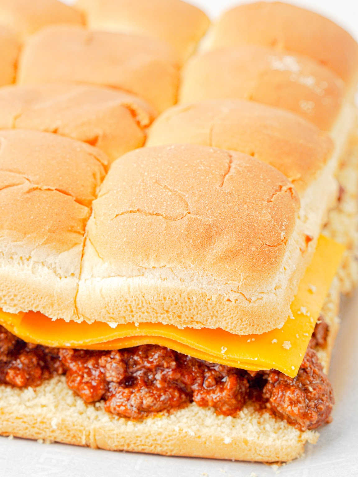 Sloppy Joe Sliders with Hawaiian Rolls