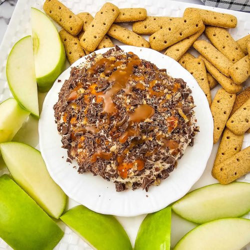 Caramel Apple Cheese Ball - The Perfect Fall Dessert Dip