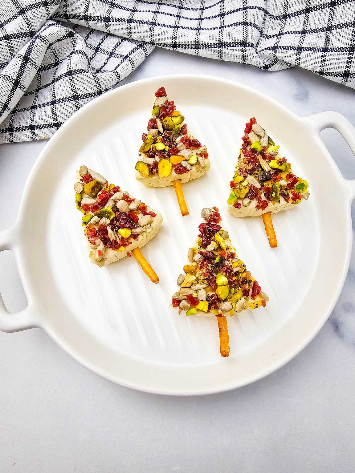 Christmas Cheese Trees - Easy Holiday Appetizer Bites
