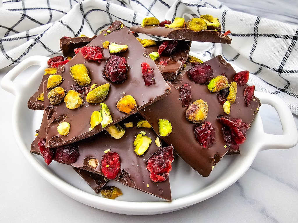 Festive Cranberry Pistachio Bark - Easy No Bake Holiday Treat