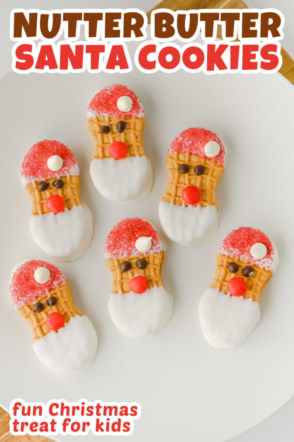 Nutter Butter Santa Cookies - The Cutest Christmas Treat